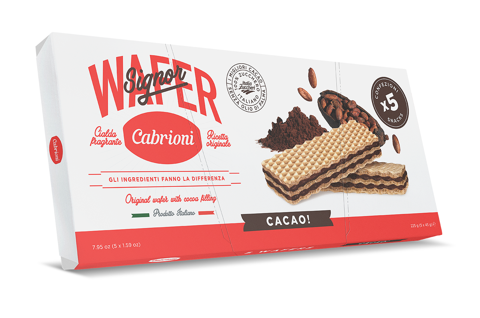 Signor Wafer: with cocoa cream | Cabrioni