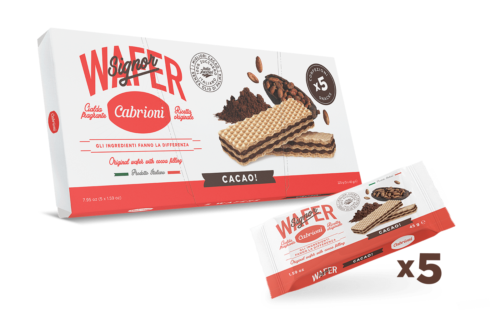 Signor Wafer Cacao | Sig. Wafer | Cabrioni